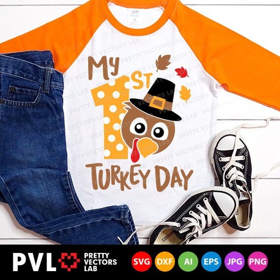 My 1st Turkey Day Svg Boy Turkey Svg Boys Thanksgiving Svg | Etsy