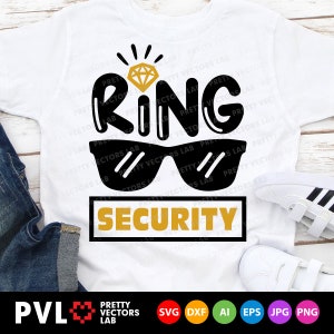 Ring Security Svg, Wedding Cut Files, Ring Bearer Svg Dxf Eps Png ...