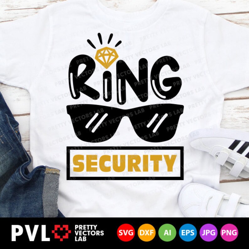 Ring Security Svg Wedding Cut Files Ring Bearer Svg Dxf Eps | Etsy