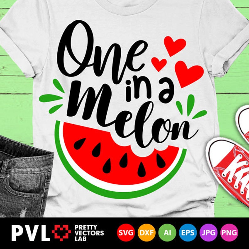 One in a Melon Svg Watermelon Svg Summer Svg Fruit | Etsy