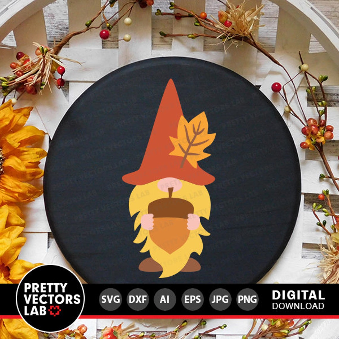 Fall Gnome Svg Fall Cut Files Autumn Farmhouse Svg Fall - Etsy