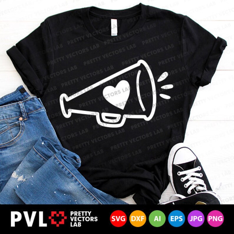 Megaphone Svg Cheer Megaphone Svg Cheerleader Cut Files - Etsy
