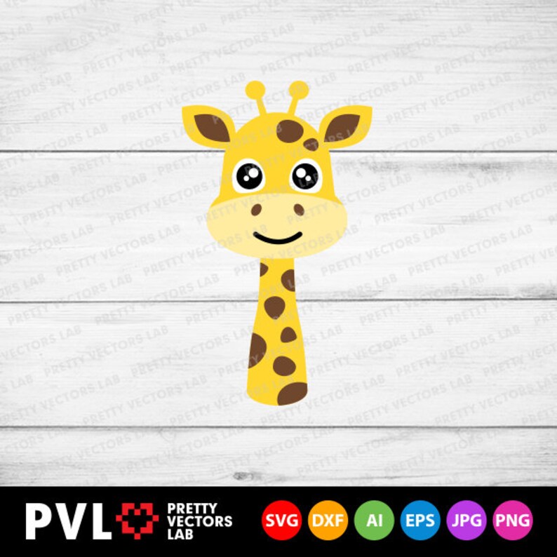 Giraffe Svg Giraffe Face Svg Cute Giraffe Cut Files Kids | Etsy