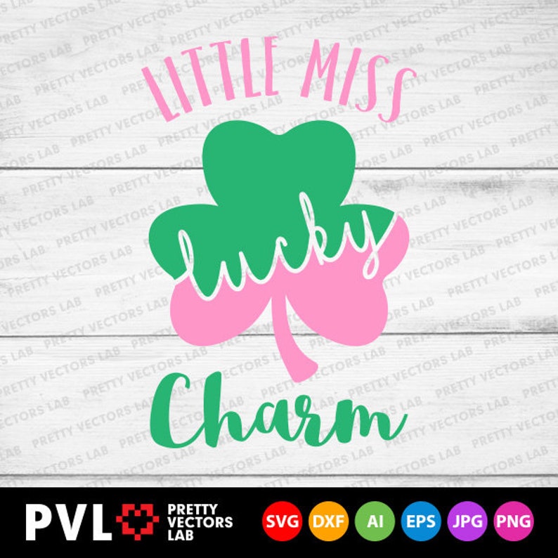 Little Miss Lucky Charm Svg St. Patrick's Day Svg Lucky | Etsy