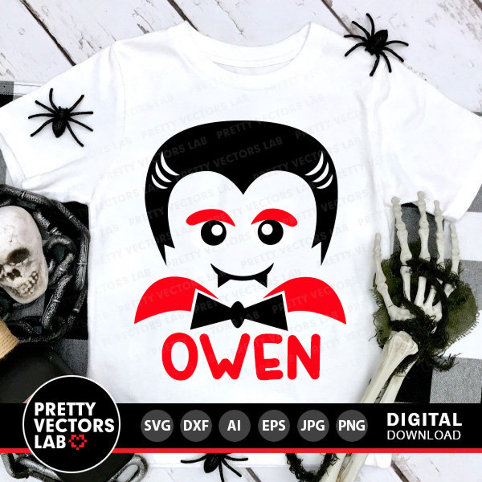 Vampire Svg Kids Halloween Svg Vampire Face Svg Dxf Eps - Etsy