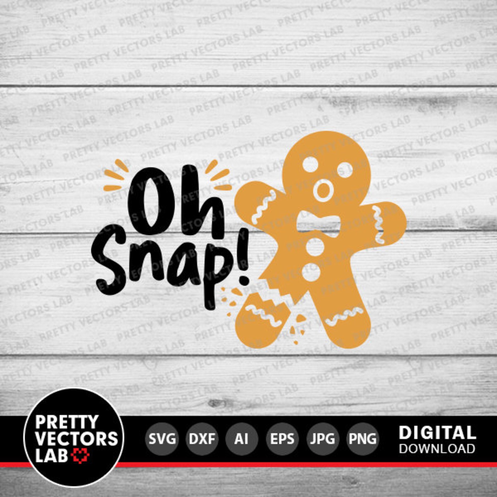 Christmas Svg, Oh Snap Svg, Gingerbread Man Svg, Dxf, Eps, Png, Funny ...