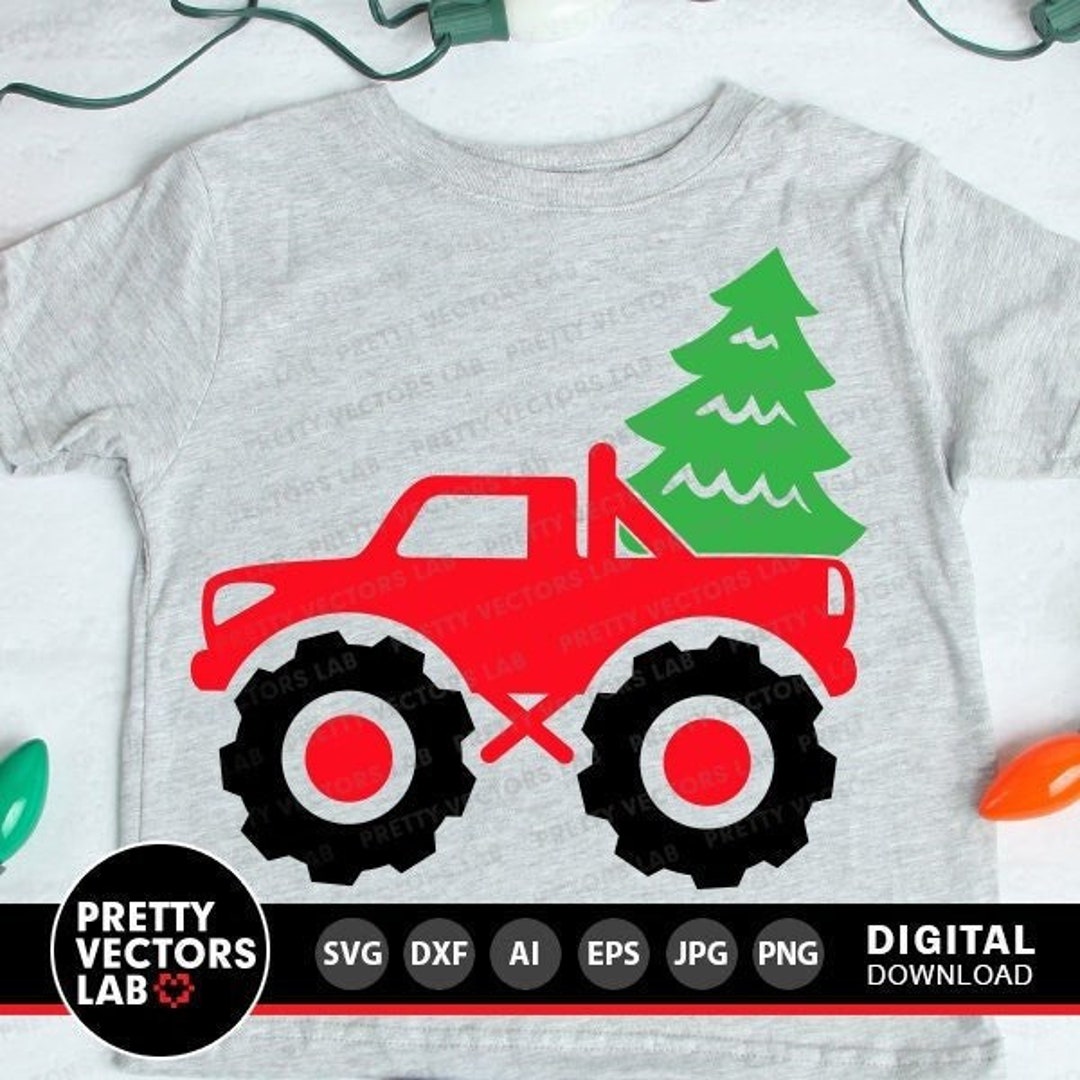 Christmas Truck Svg, Monster Truck Svg, Christmas Tree Svg, Boy Truck ...