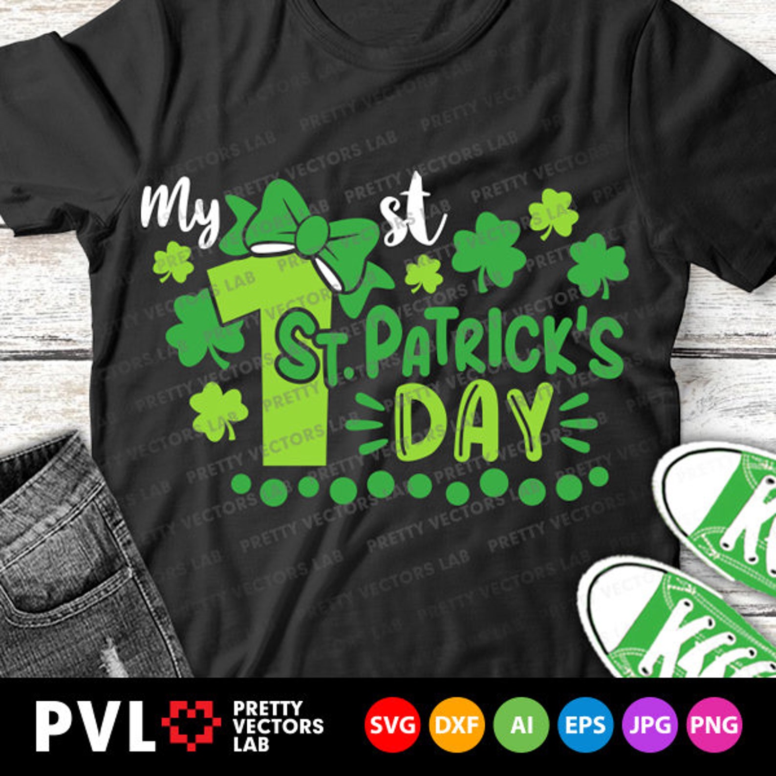 My 1st St. Patrick's Day Svg Girls St. Patrick's Day | Etsy