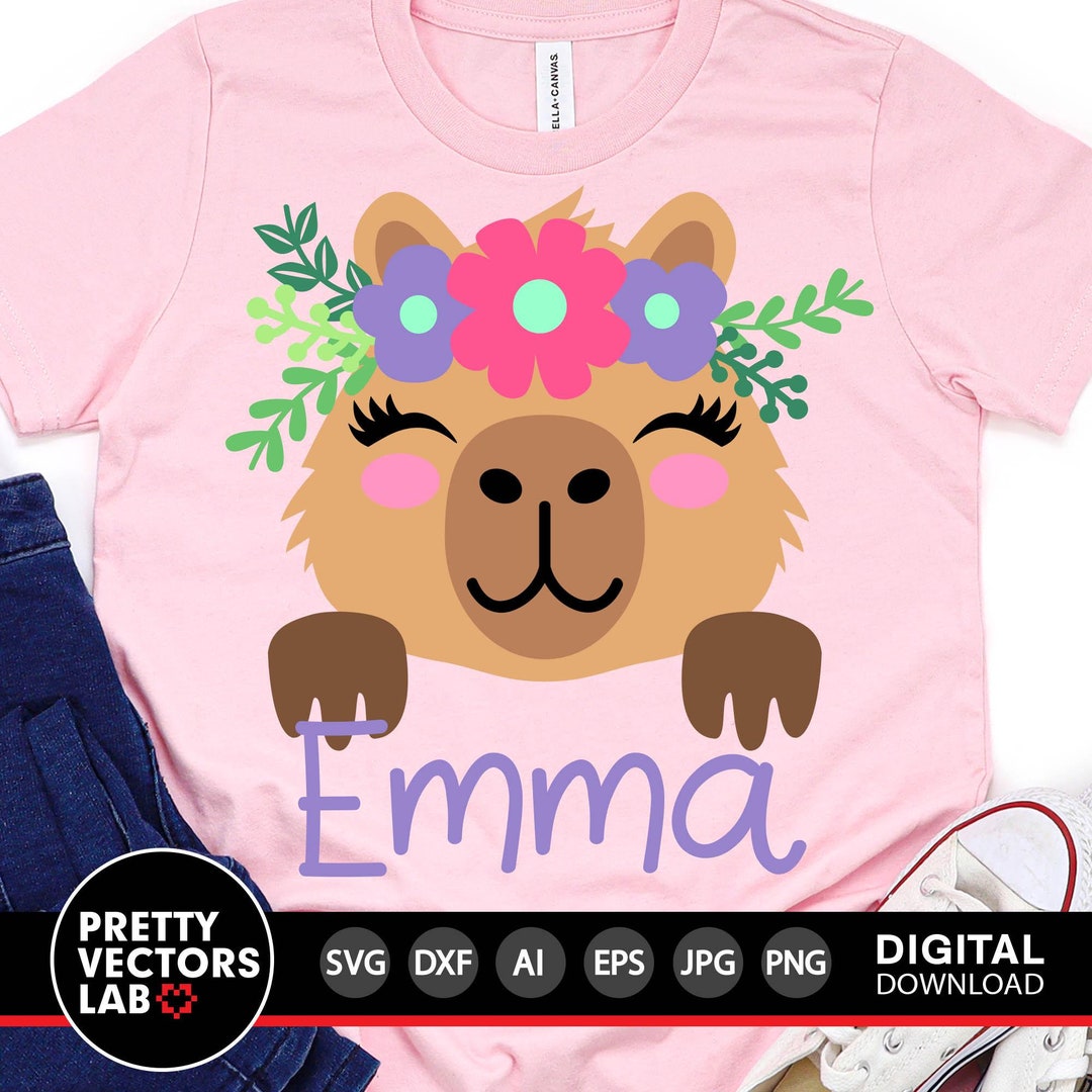 Cute Capybara Svg, Capybara Face Cut File, Capybara Svg Dxf Eps Png ...