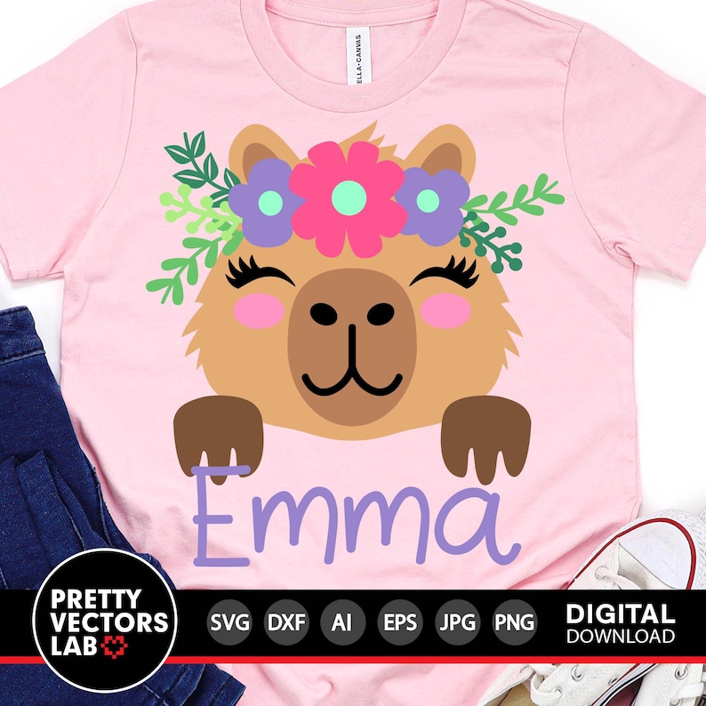 Cute Capybara Svg, Capybara Face Cut File, Capybara Svg Dxf Eps Png ...