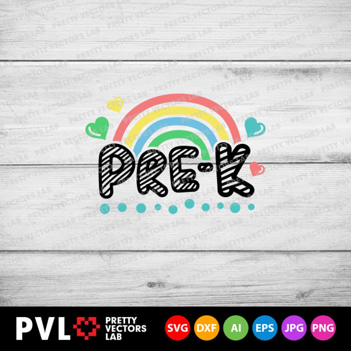 Pre-k Svg Back to School Svg Teacher Svg Dxf Eps Png | Etsy