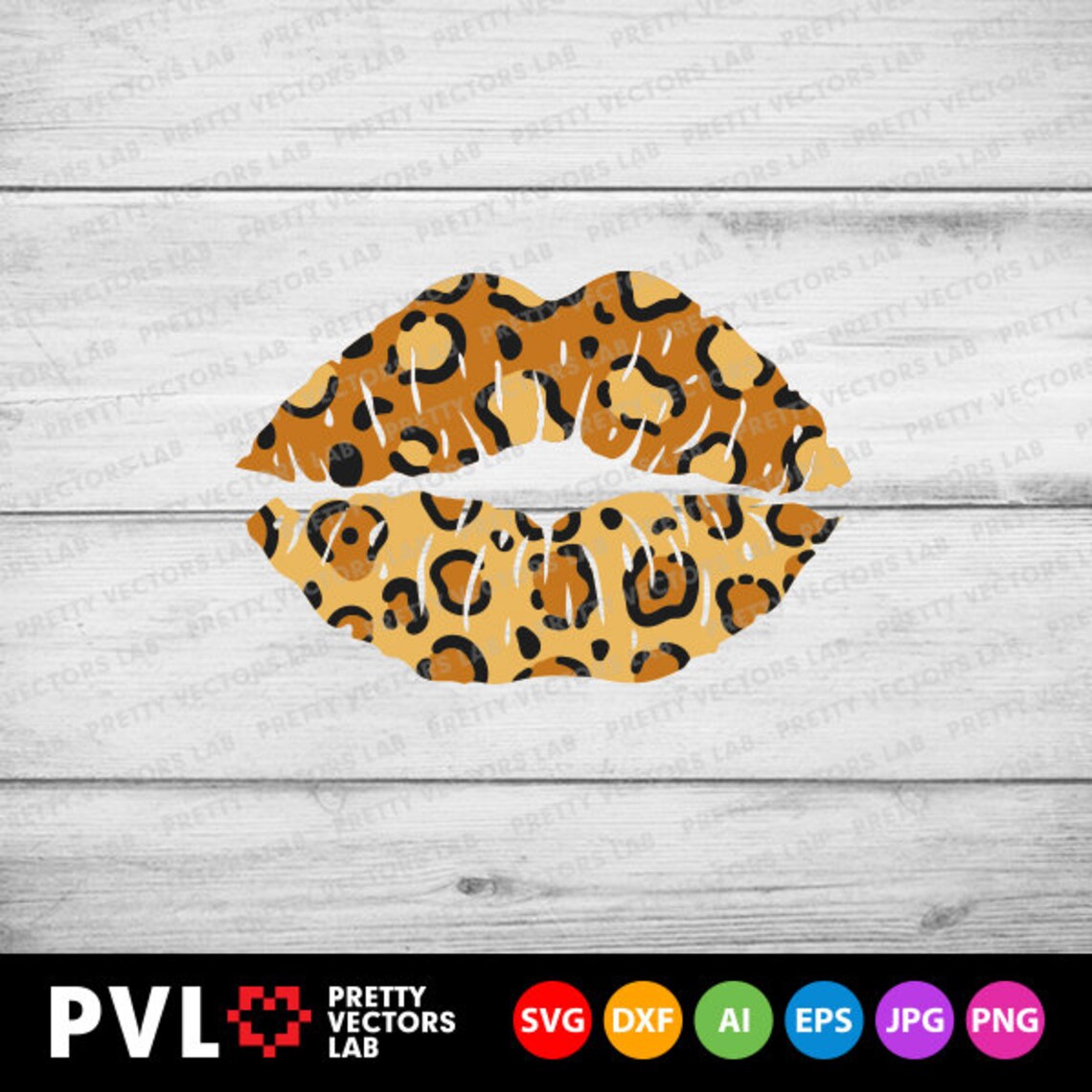 Leopard Lips Svg Leopard Print Svg Grunge Lips Cut File | Etsy