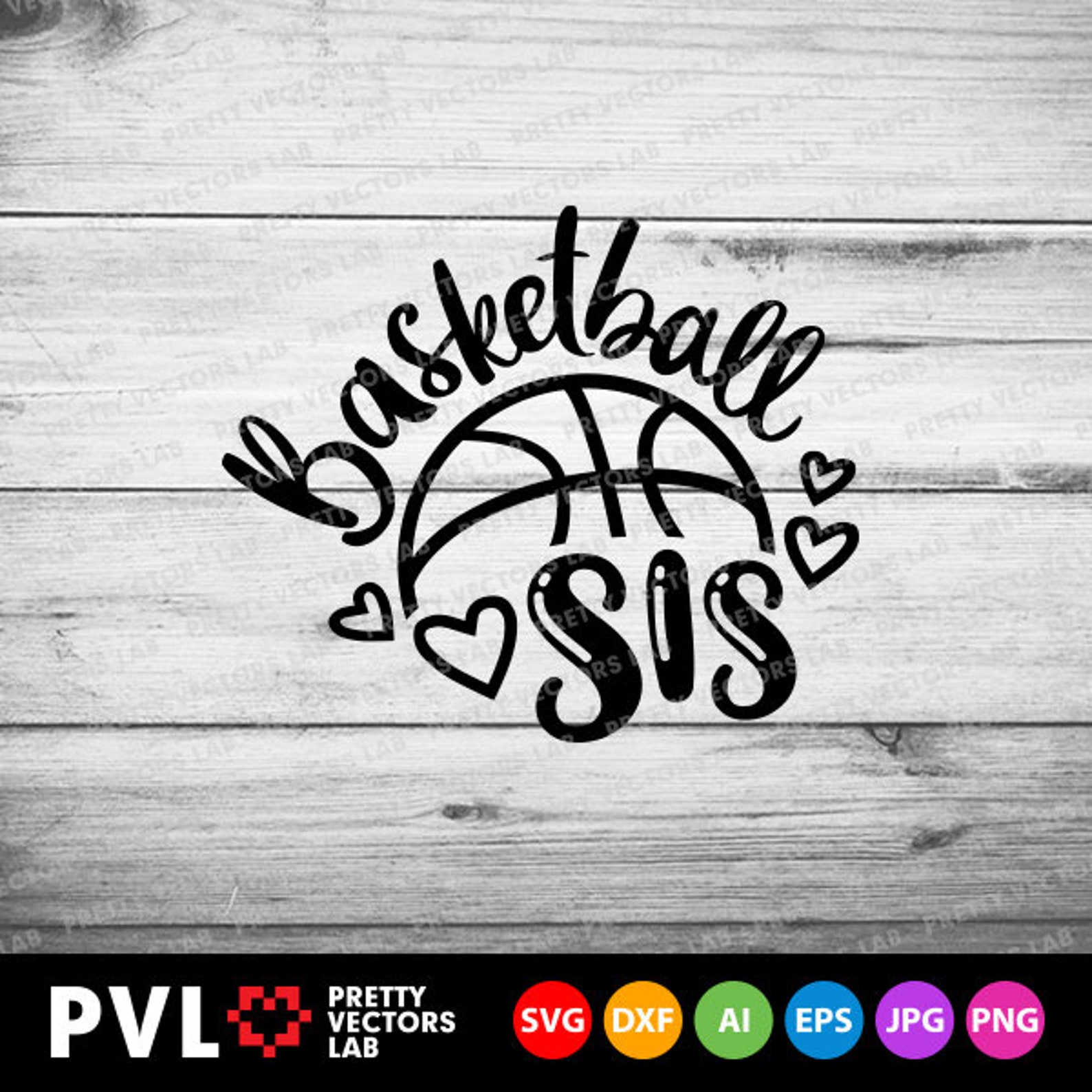 Basketball Sis Svg, Basketball Sister Svg, Love Basketball Cut Files ...