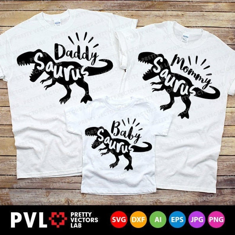 Daddy Saurus Svg Mommy Saurus Svg Baby Saurus Svg Dinosaur - Etsy