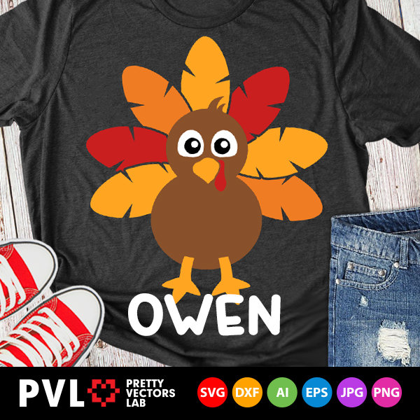 Boy Turkey Svg Thanksgiving Svg Dxf Eps Png Fall Cut Files | Etsy