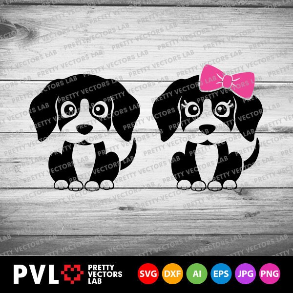 Puppy Face SVG,Dog Split Monogram Frame,Pet,Name,Baby Shower,Puppy Svg ...