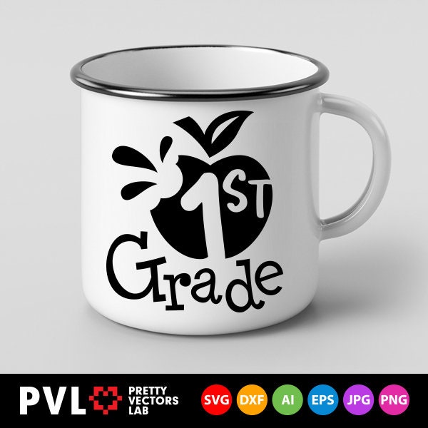 First Grade Svg Back to School Svg 1st Grade Svg Dxf Eps - Etsy