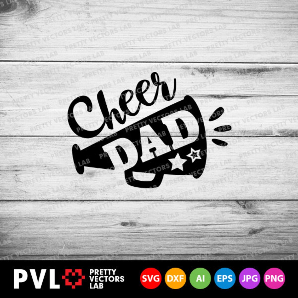 Cheer Dad Svg Cheerleader Svg Cheer Quote Cut Files Daddy | Etsy