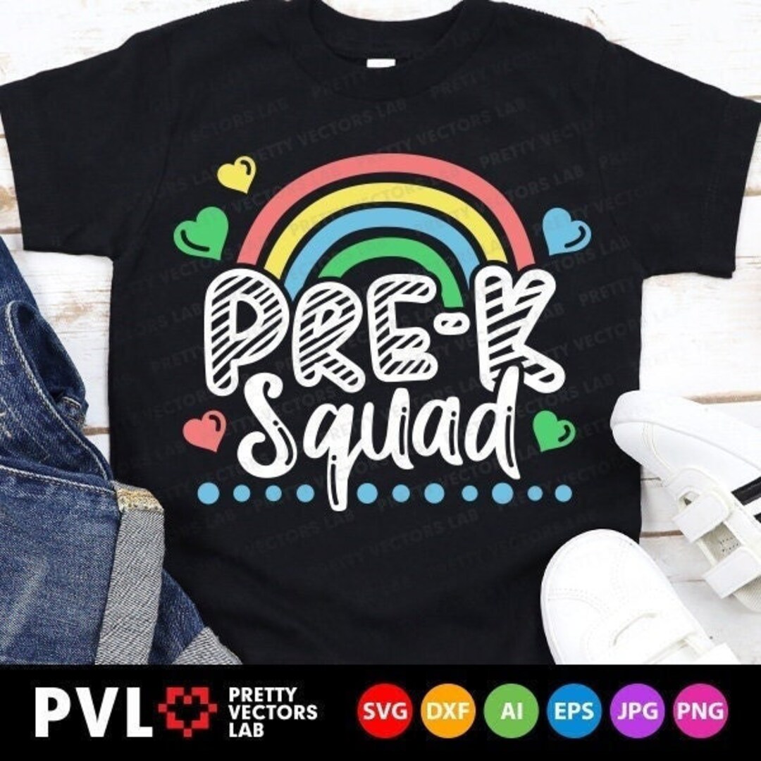 Pre-k Svg Back to School Svg Teacher Svg Dxf Eps Png - Etsy
