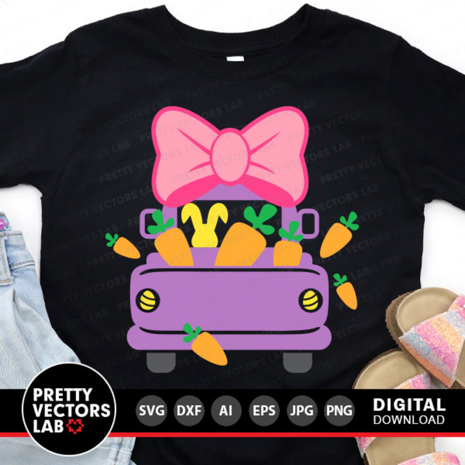 Easter Svg, Easter Truck Svg, Girl Easter Cut Files, Carrot Truck Svg ...