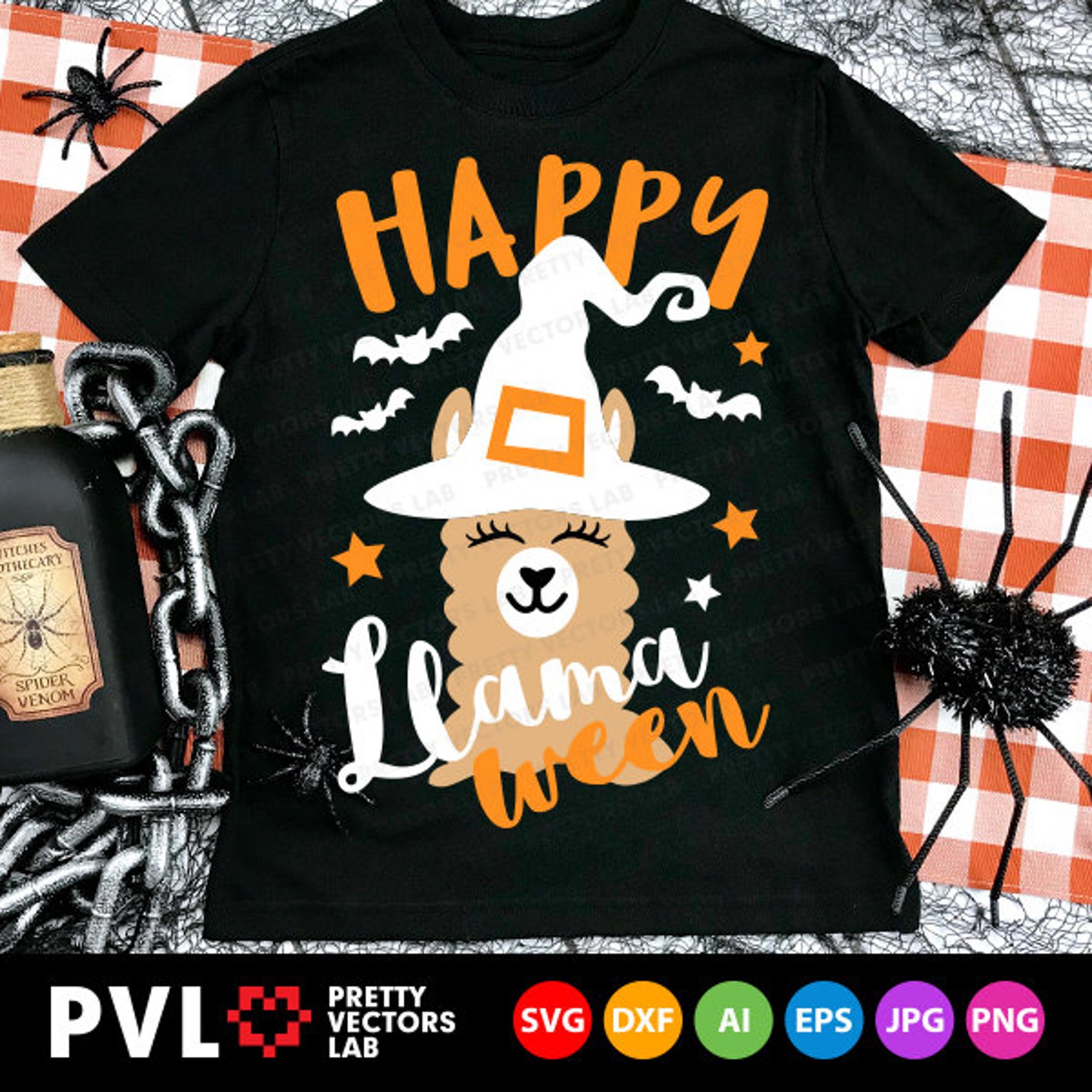Happy Llamaween Svg Halloween Llama Cut Files Funny | Etsy