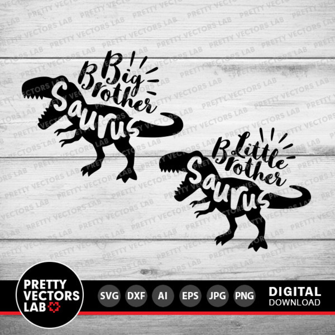Big Brother Saurus Svg Little Brother Saurus Svg Big Bro & - Etsy