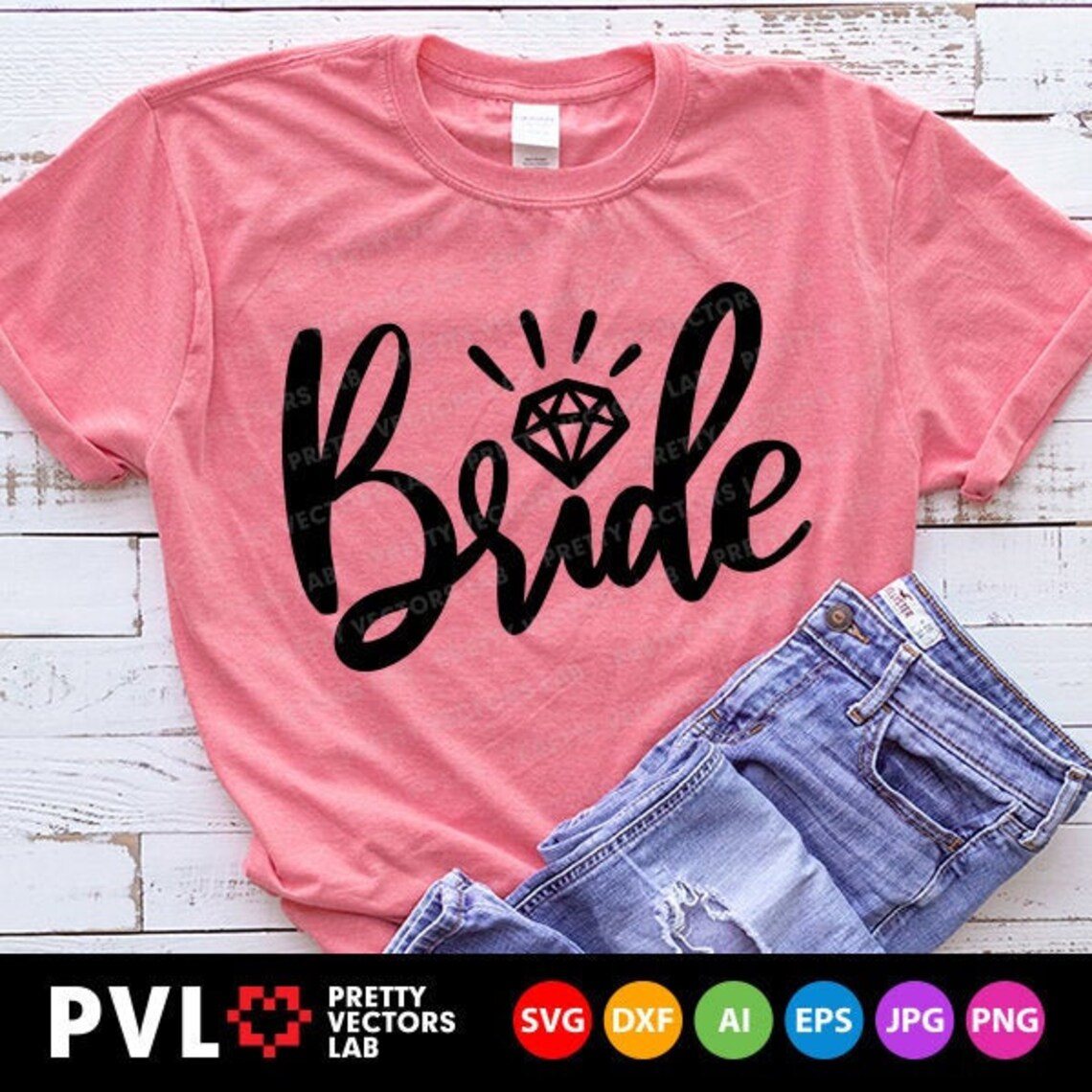Bride Svg Wedding Svg Bridal Party Svg Dxf Eps Png Etsy