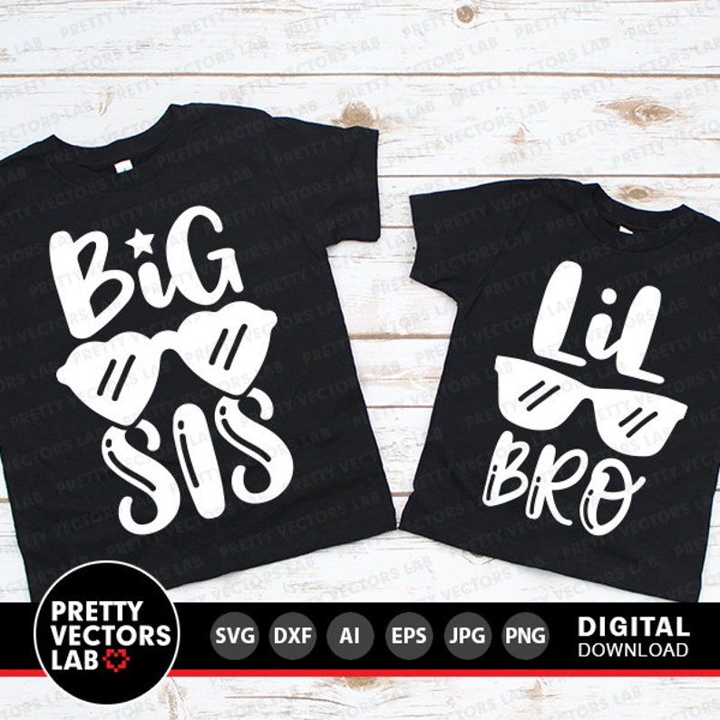 Big Sister Svg Little Brother Svg Big Sis Svg Lil Bro Svg - Etsy