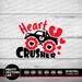 Valentine's Monster Truck Svg, Boys Valentine Cut Files, Valentine's ...