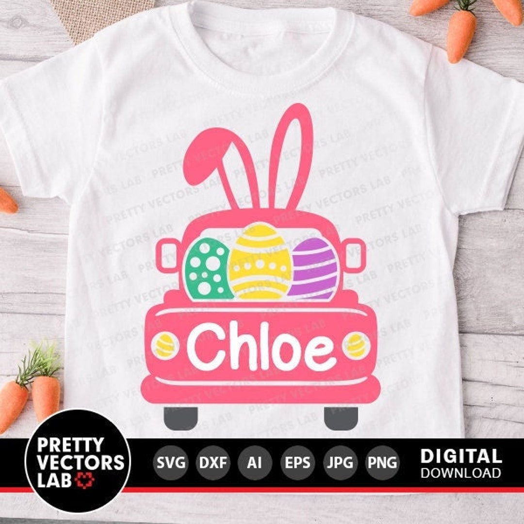 Easter Svg, Easter Truck Cut Files, Girl Easter Svg, Easter Eggs Truck ...