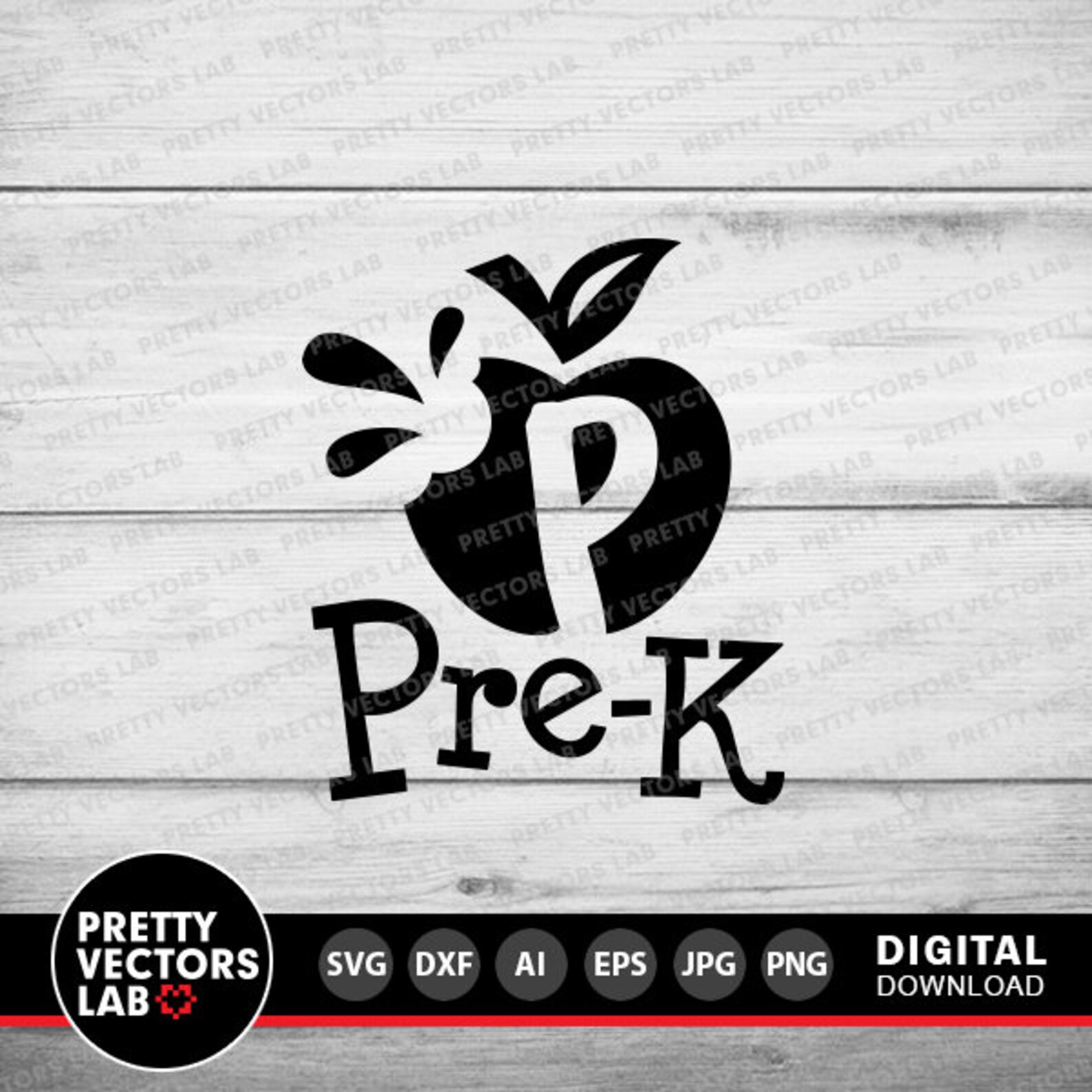 Pre-k Svg Back to School Svg Teacher Svg Dxf Eps Png - Etsy