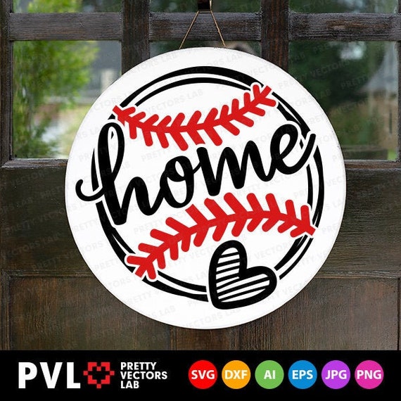 Baseball Svg Home Decor Sign Svg Dxf Eps Png Round Baseball - Etsy