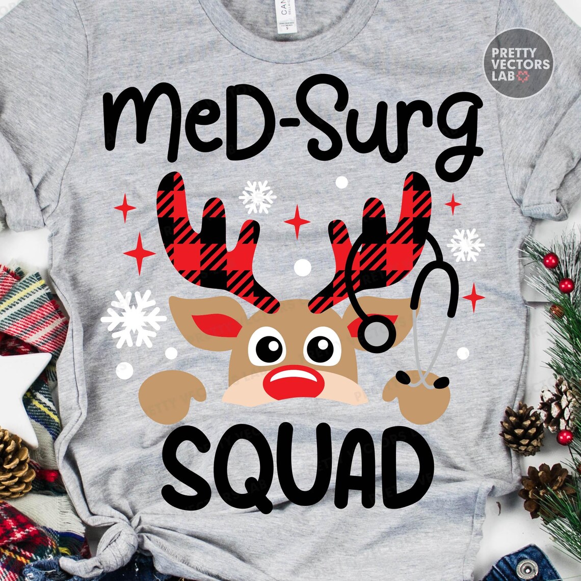 Med Surg Squad PNG SVG, Med-surg Cut Files, Nurse Life Shirt Design ...