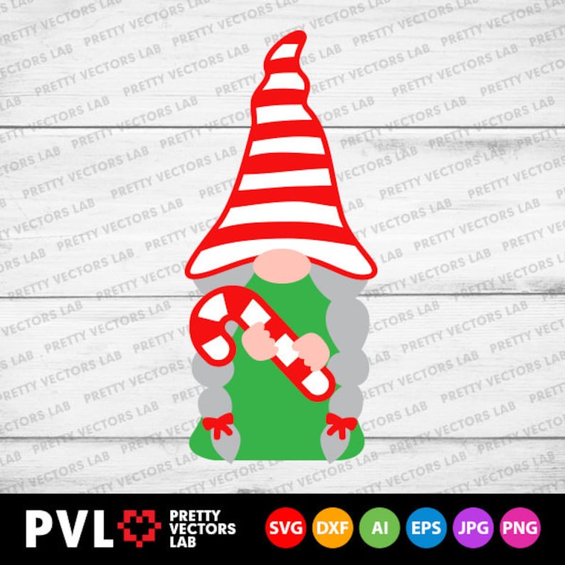 Christmas Gnome Girl Svg Christmas Svg Gnome Svg Dxf Eps | Etsy