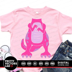 Dinosaur Svg, Girl T-rex Svg Dxf Eps Png, Funny Dino Cut Files ...