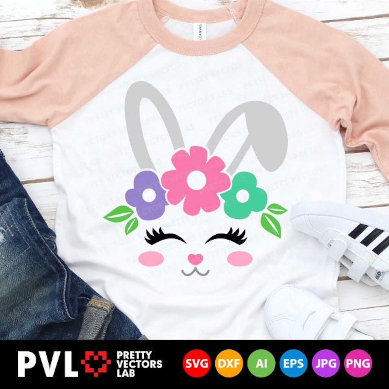 Bunny Svg Easter Svg Girl Bunny Face Svg Dxf Eps Png - Etsy