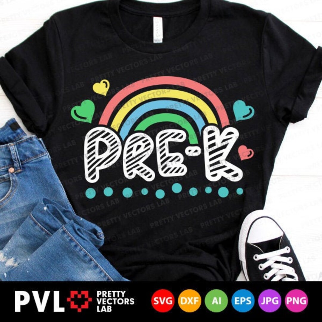Pre-k Svg Back to School Svg Teacher Svg Dxf Eps Png - Etsy