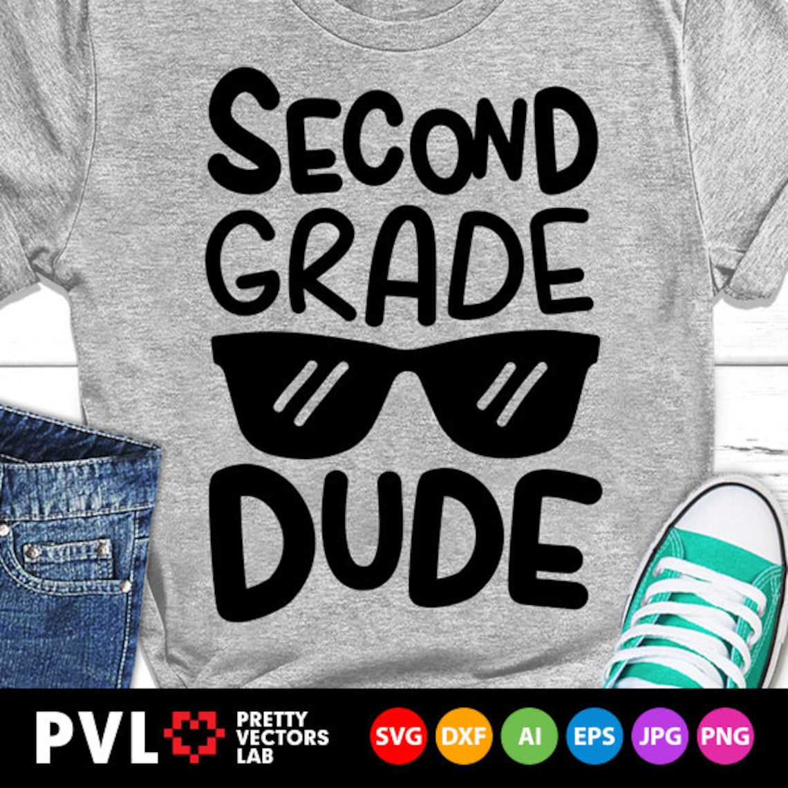 Second Grade Dude Svg Back to School Svg 2nd Grade Svg - Etsy