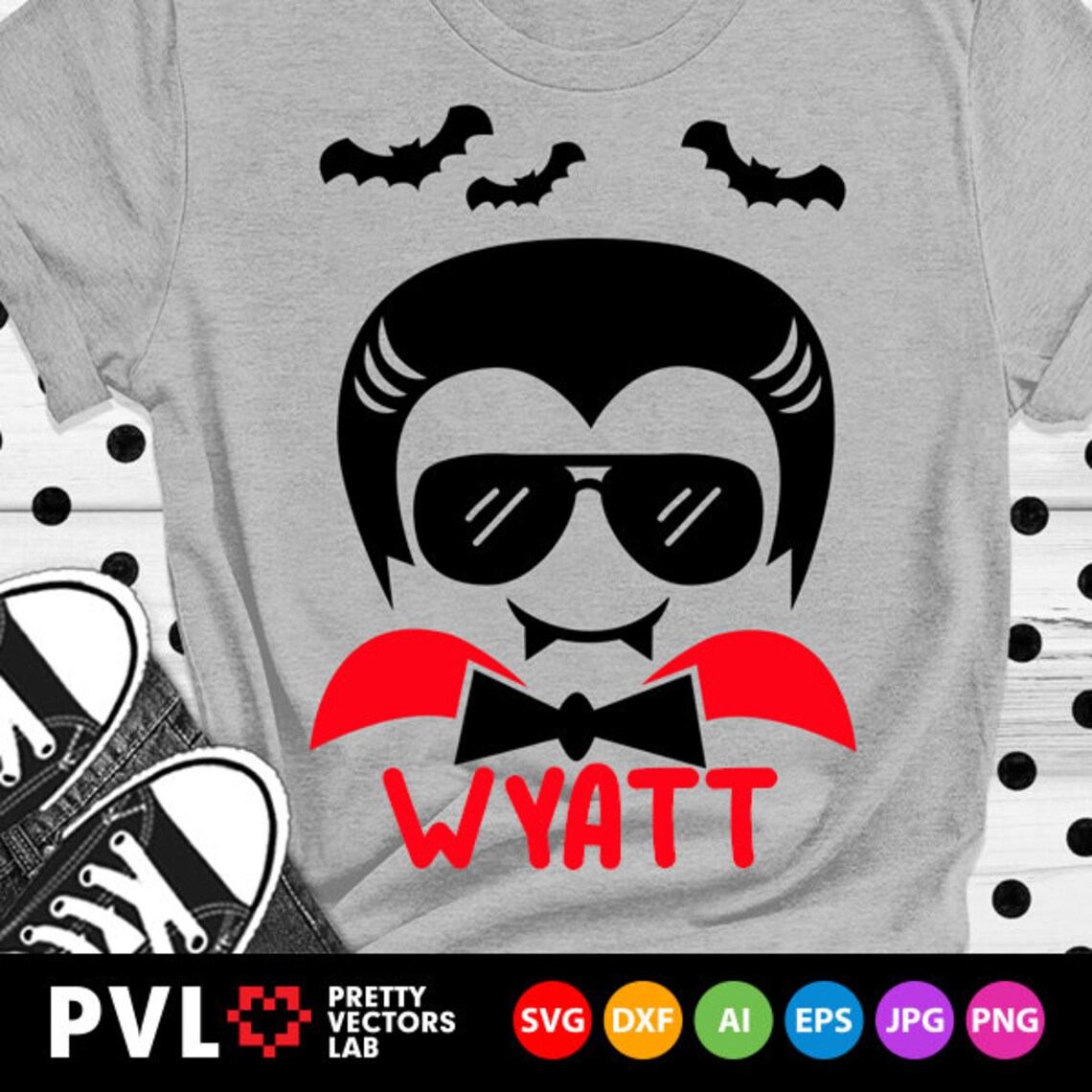 Vampire Face Svg Kids Halloween Svg Cool Vampire Svg Dxf Eps - Etsy