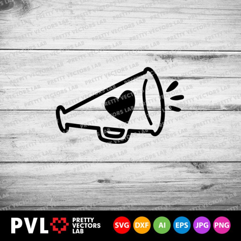 Megaphone Svg Cheer Megaphone Svg Cheerleader Cut Files - Etsy