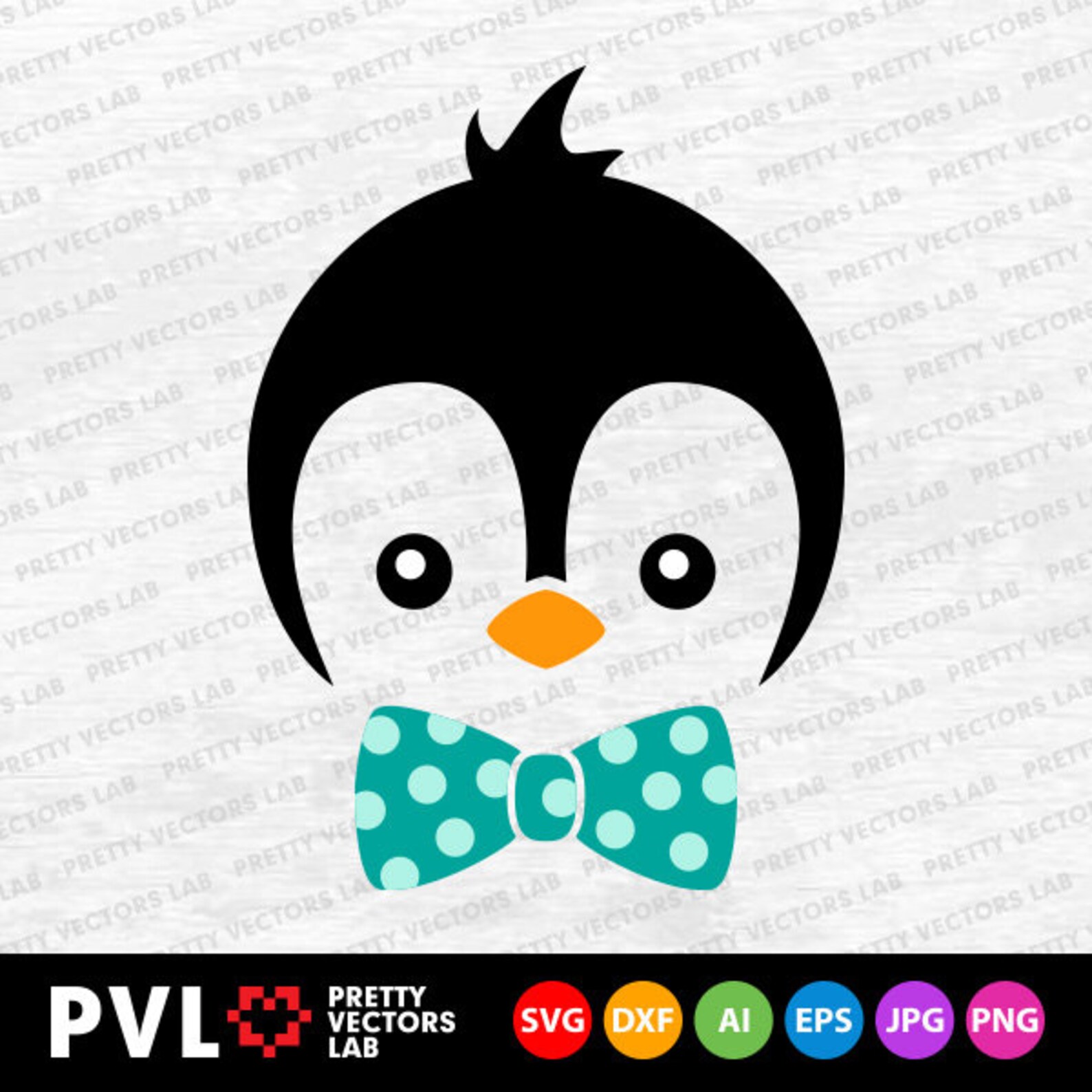 Penguin Svg, Cute Penguin Face Svg Dxf Eps, Cool Penguin Svg Clipart ...