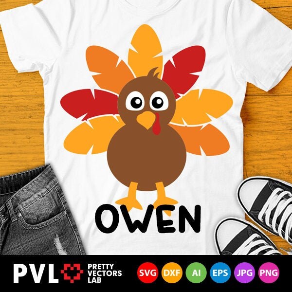 Boy Turkey Svg Thanksgiving Svg Dxf Eps Png Fall Cut Files | Etsy