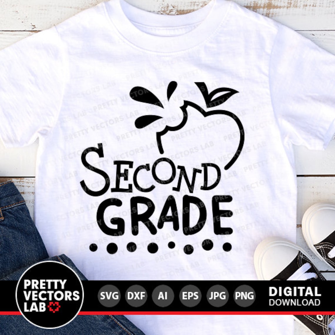 Second Grade Svg, Back to School Svg, 2nd Grade Svg Dxf Eps Png ...