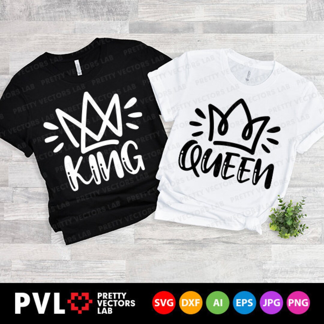 King and Queen Svg, Her King Svg, His Queen Svg, Wedding Svg, Husband ...
