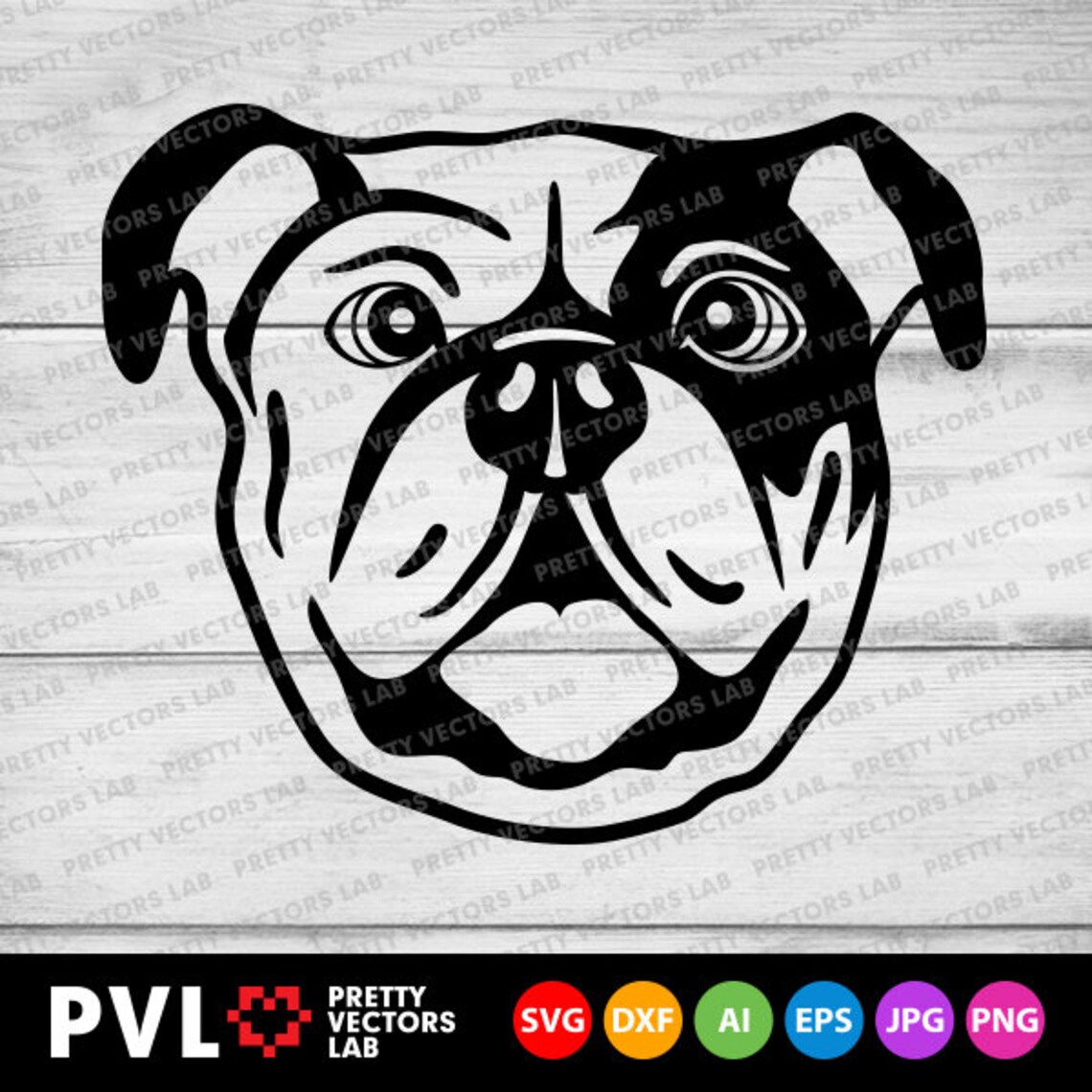 Bulldog Svg American Bulldog Svg Happy Breed Dog Svg Dxf | Etsy