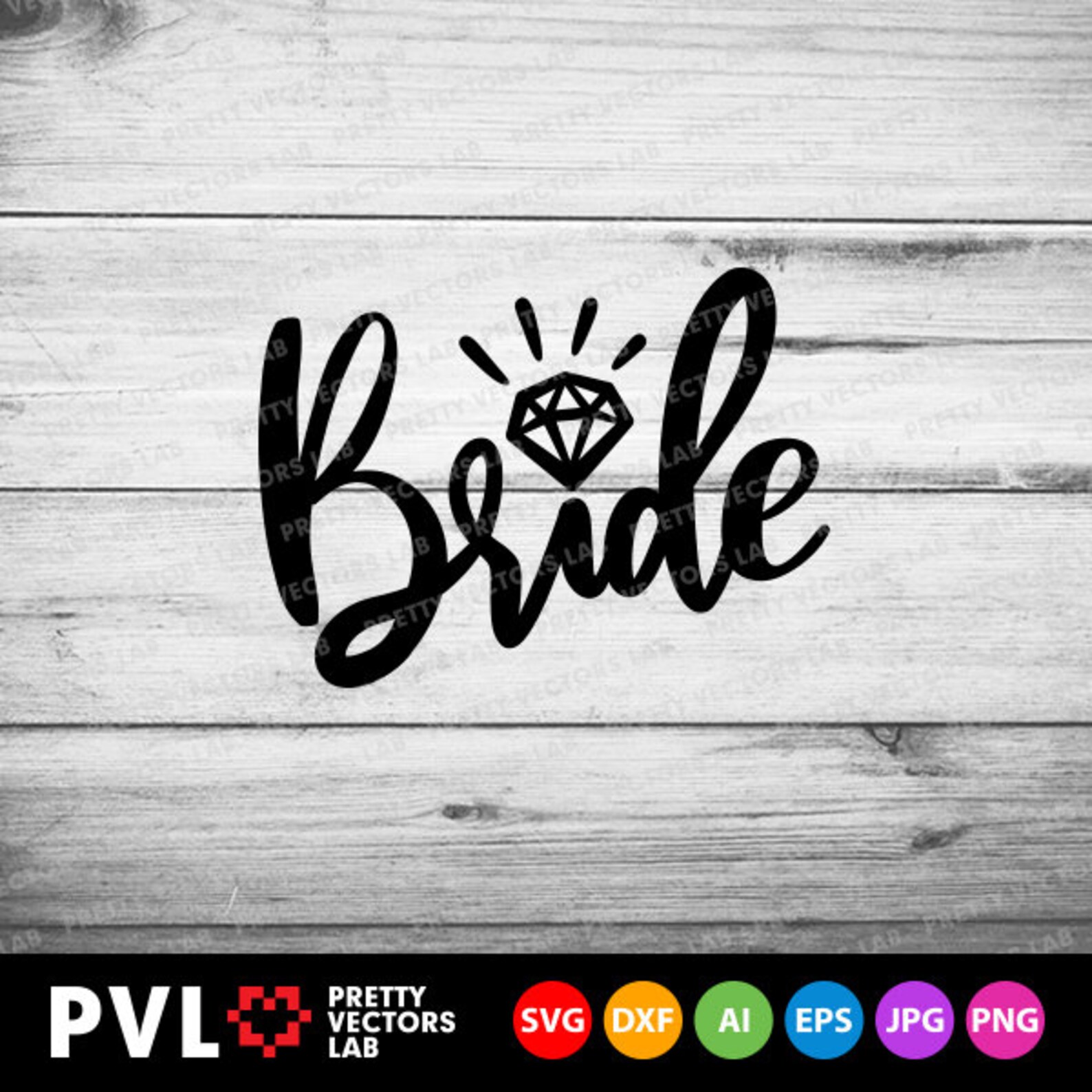 Bride Svg Wedding Svg Bridal Party Svg Dxf Eps Png | Etsy