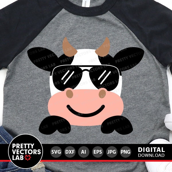 Cow Svg Cow Face Cut File Kids Svg Farm Animal Svg Dxf - Etsy Canada