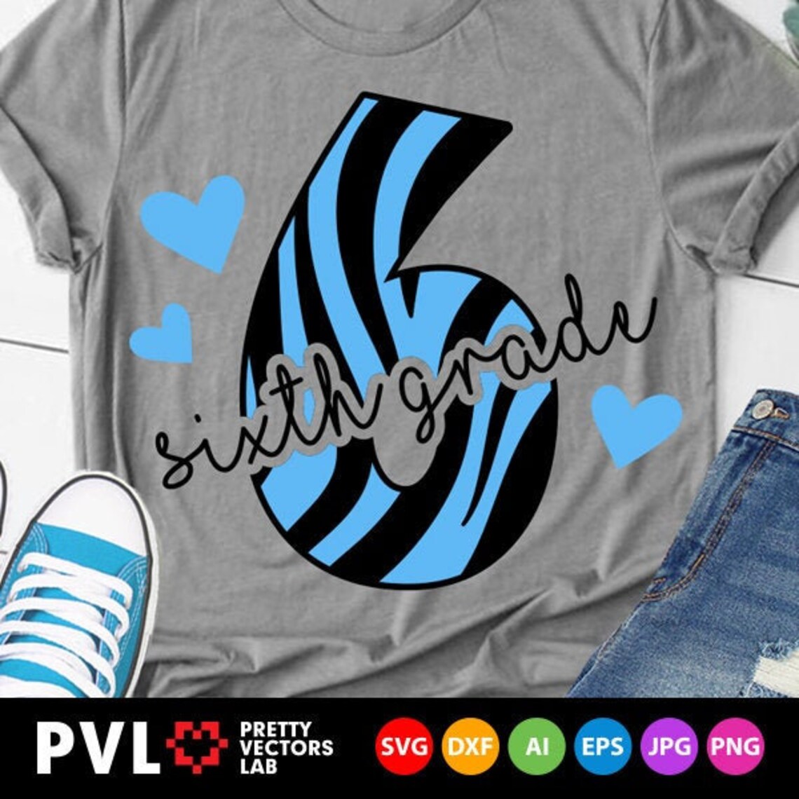 Sixth Grade Svg Back to School Svg 6th Grade Svg Teacher - Etsy