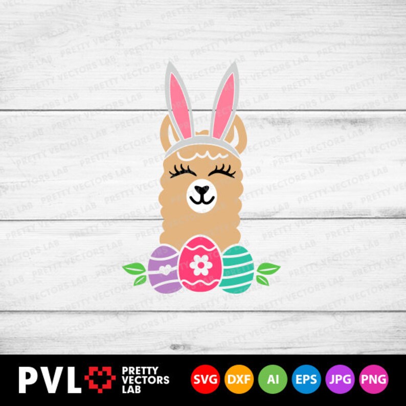 Easter Llama Svg Llama Face Svg Llama With Bunny Ears Svg - Etsy