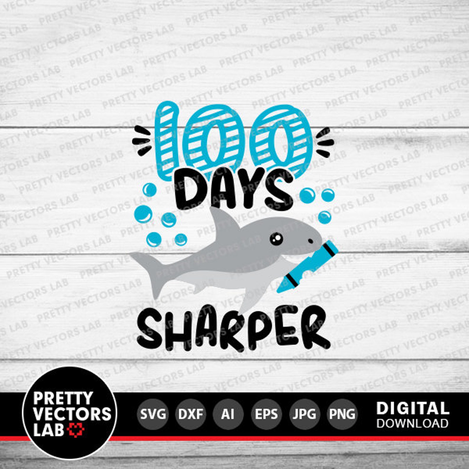 100 Days Sharper Svg 100th Day of School Svg Dxf Eps Png - Etsy